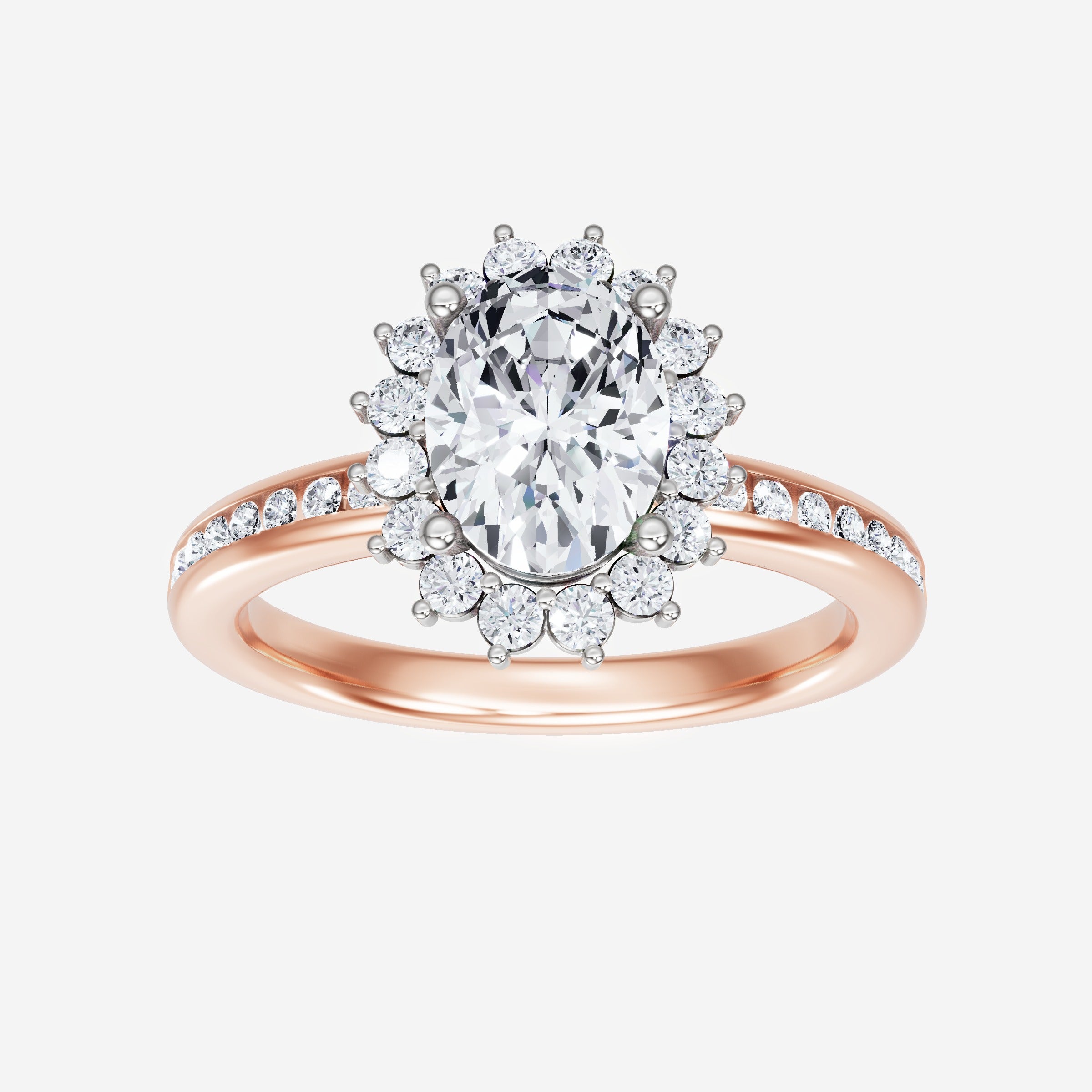 Oval Timeless Micro Halo Ring – Shop QSE