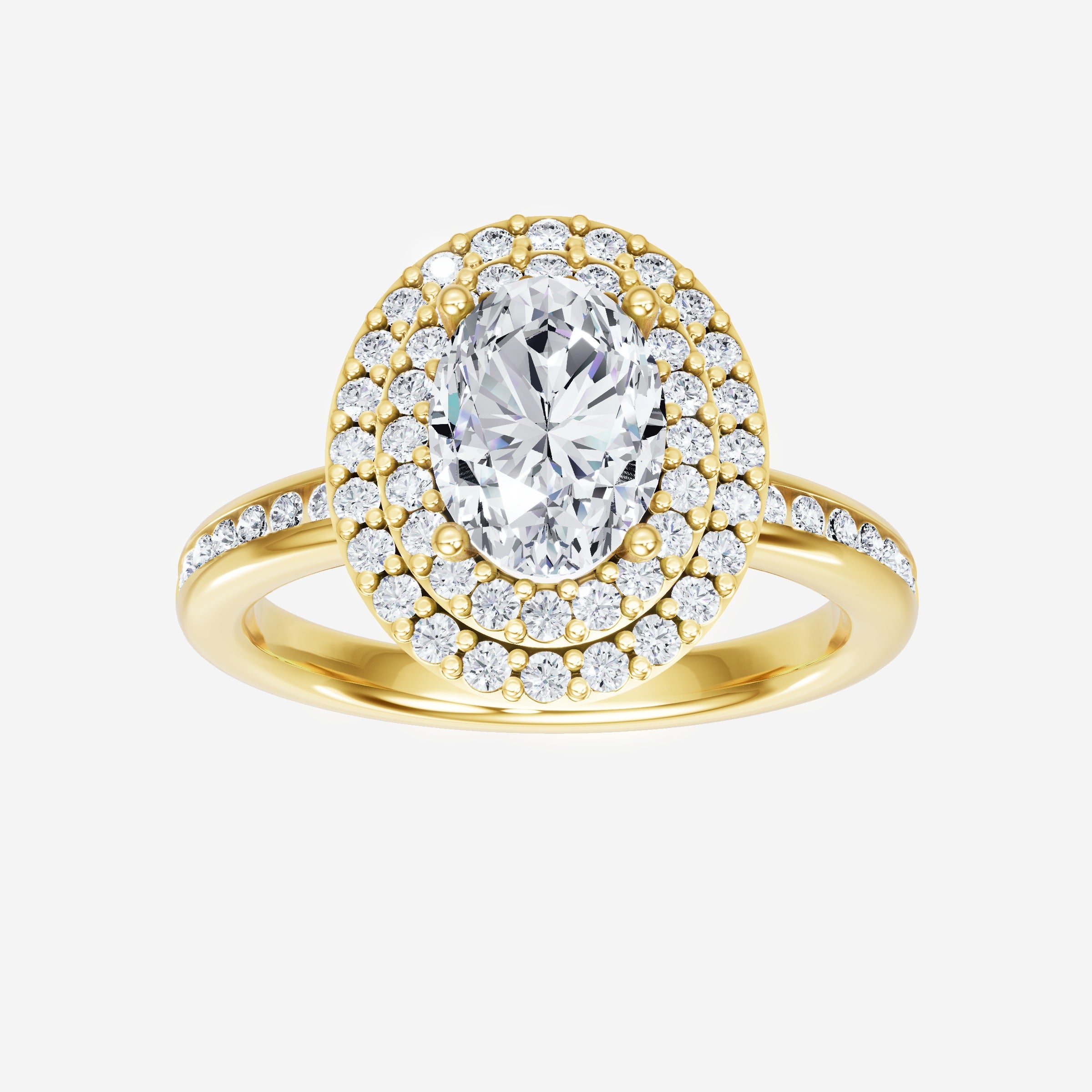 Oval Timeless Micro Halo Ring – Shop QSE