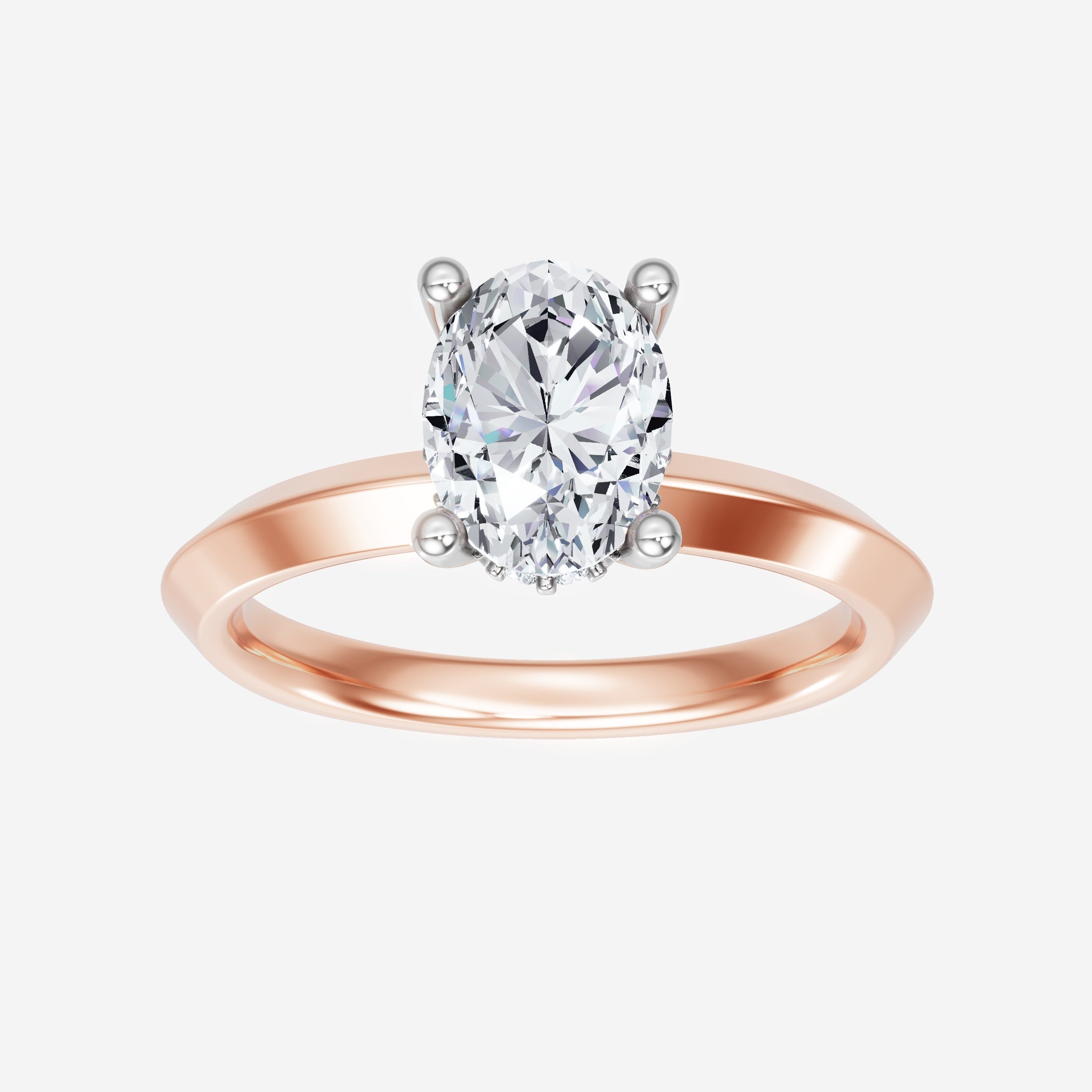 Oval Timeless Micro Halo Ring – Shop QSE