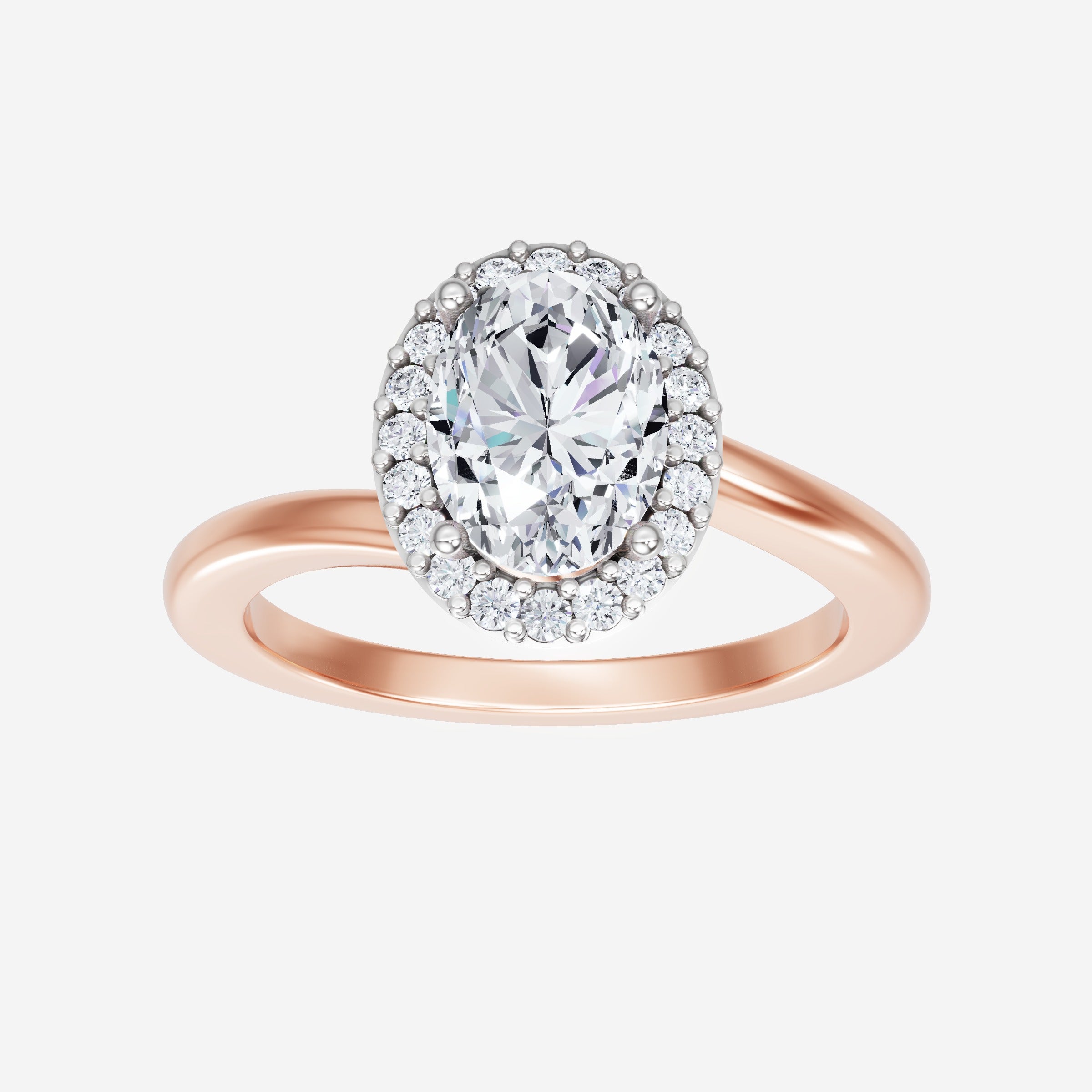 Oval Timeless Micro Halo Ring – Shop QSE